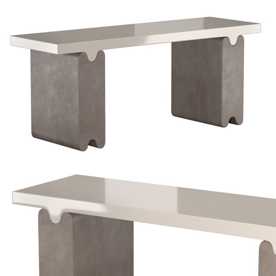 Ossicle Leather Console 3D Model for VRay, Corona | CGMood