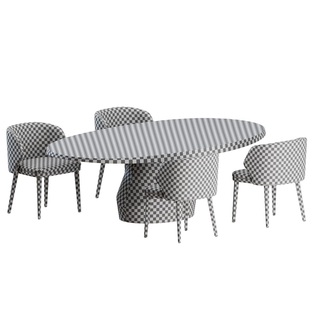 Lum Chair Yab Table By Collection Particuliere - 3D Model for Corona