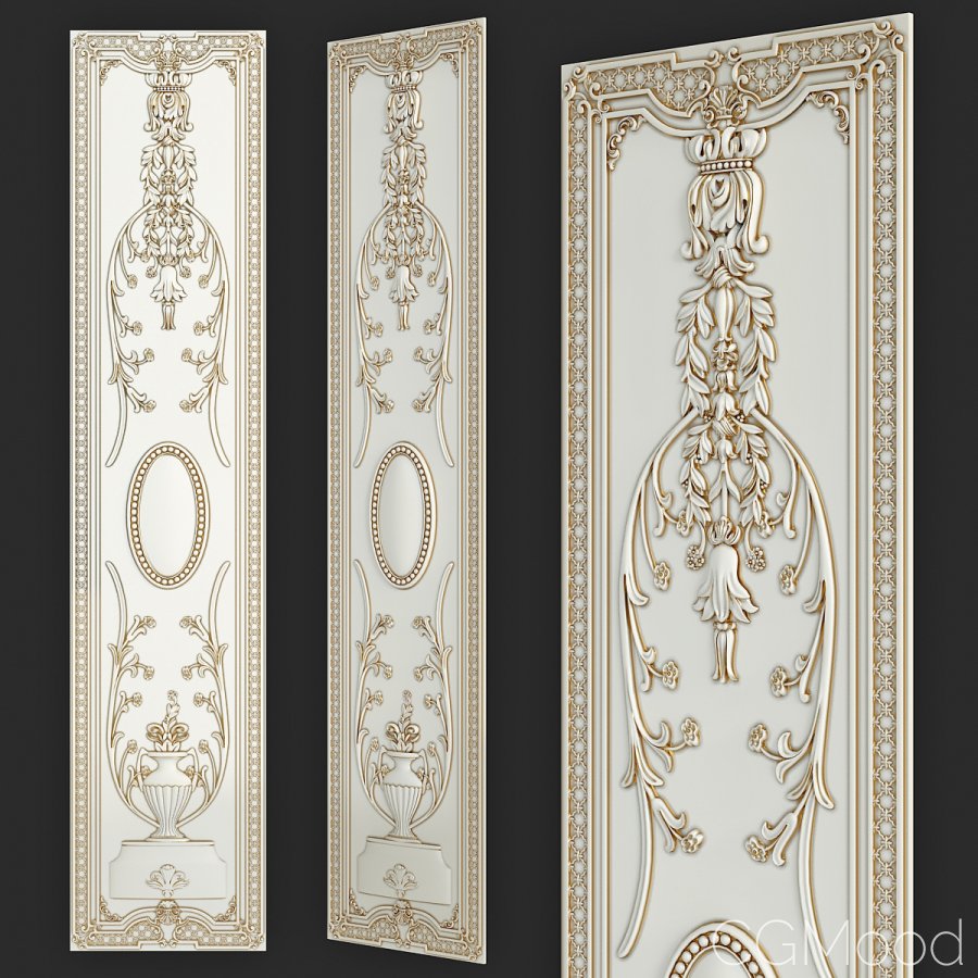 Classic Decorative Panel 3D Model for VRay | CGMood