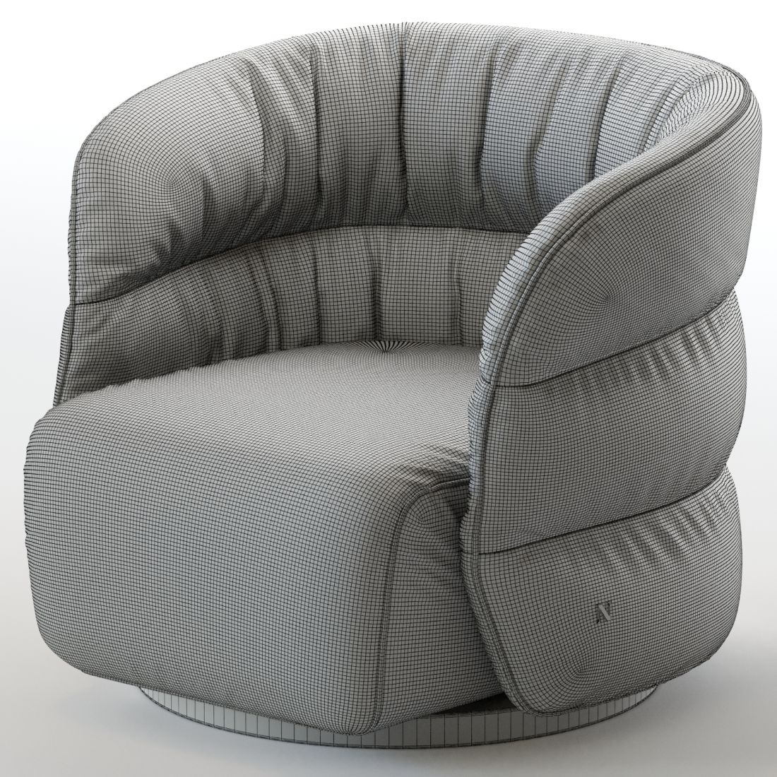 Natuzzi, Couture - 3D Model for Corona