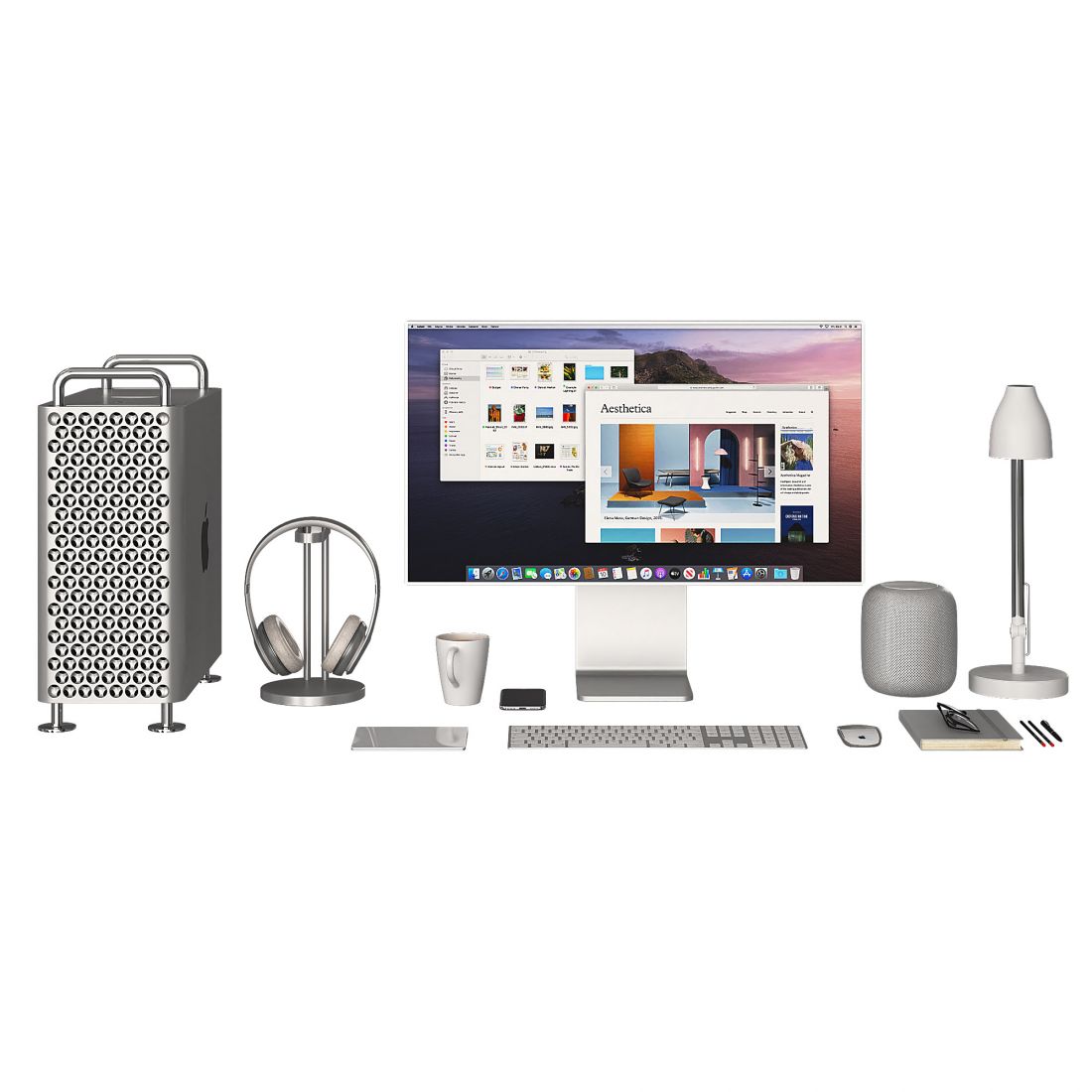 Apple Mac Pro Desktop - 3D Model for VRay, Corona