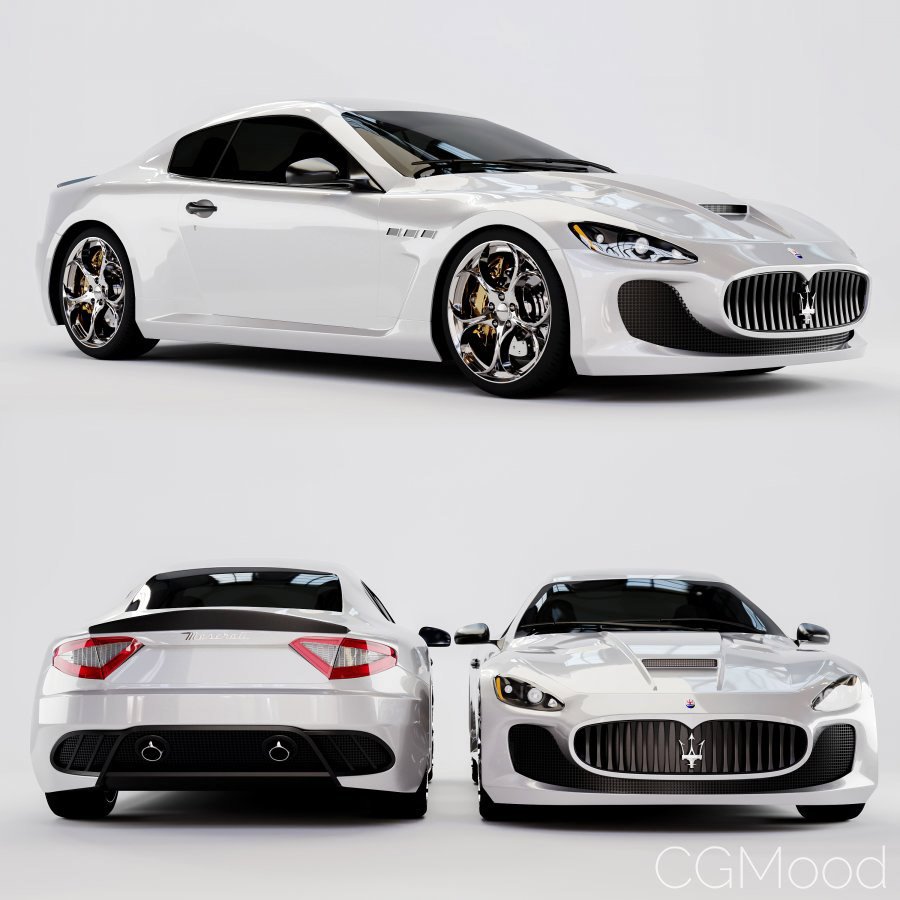 Maserati Granturismo 3D Model for Corona | CGMood