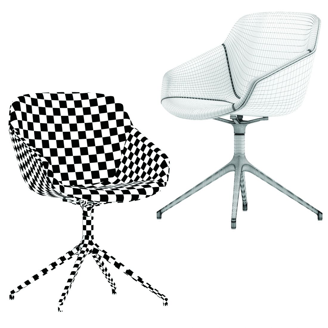 Boconcept - Vienna Chair +torino Table - 3D Model for Corona