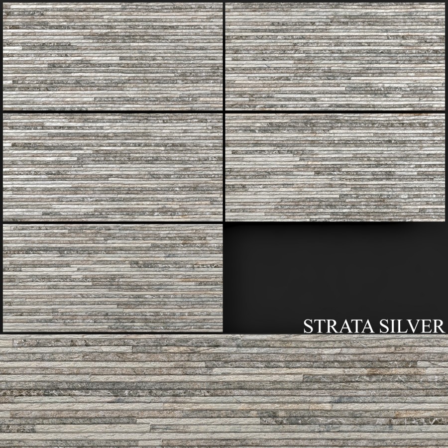 Keros Strata Silver 330x670 - 3D Model for VRay