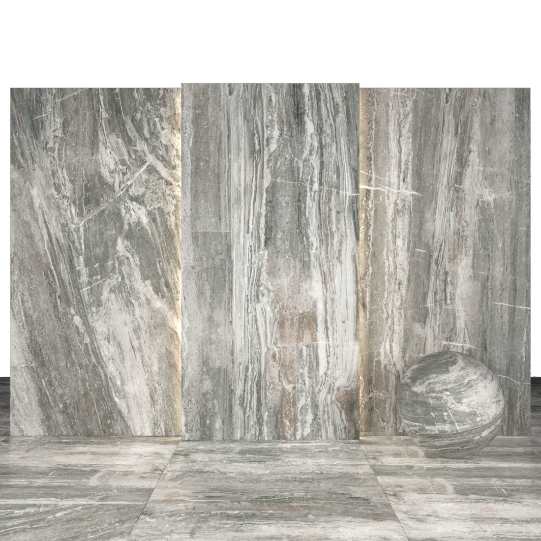Arabesque Silver Marble - 3D Model for VRay