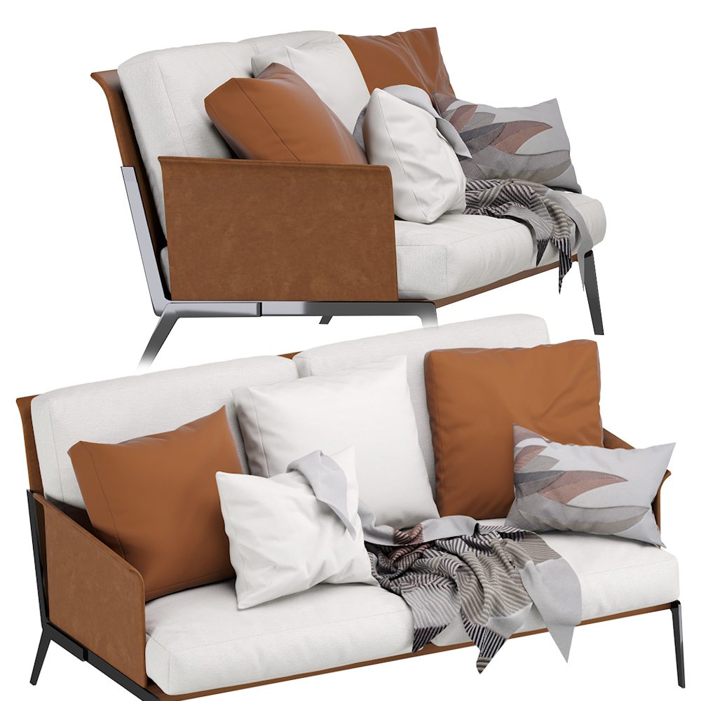 Sofa Happy Hour Flexform - 3D Model for Corona