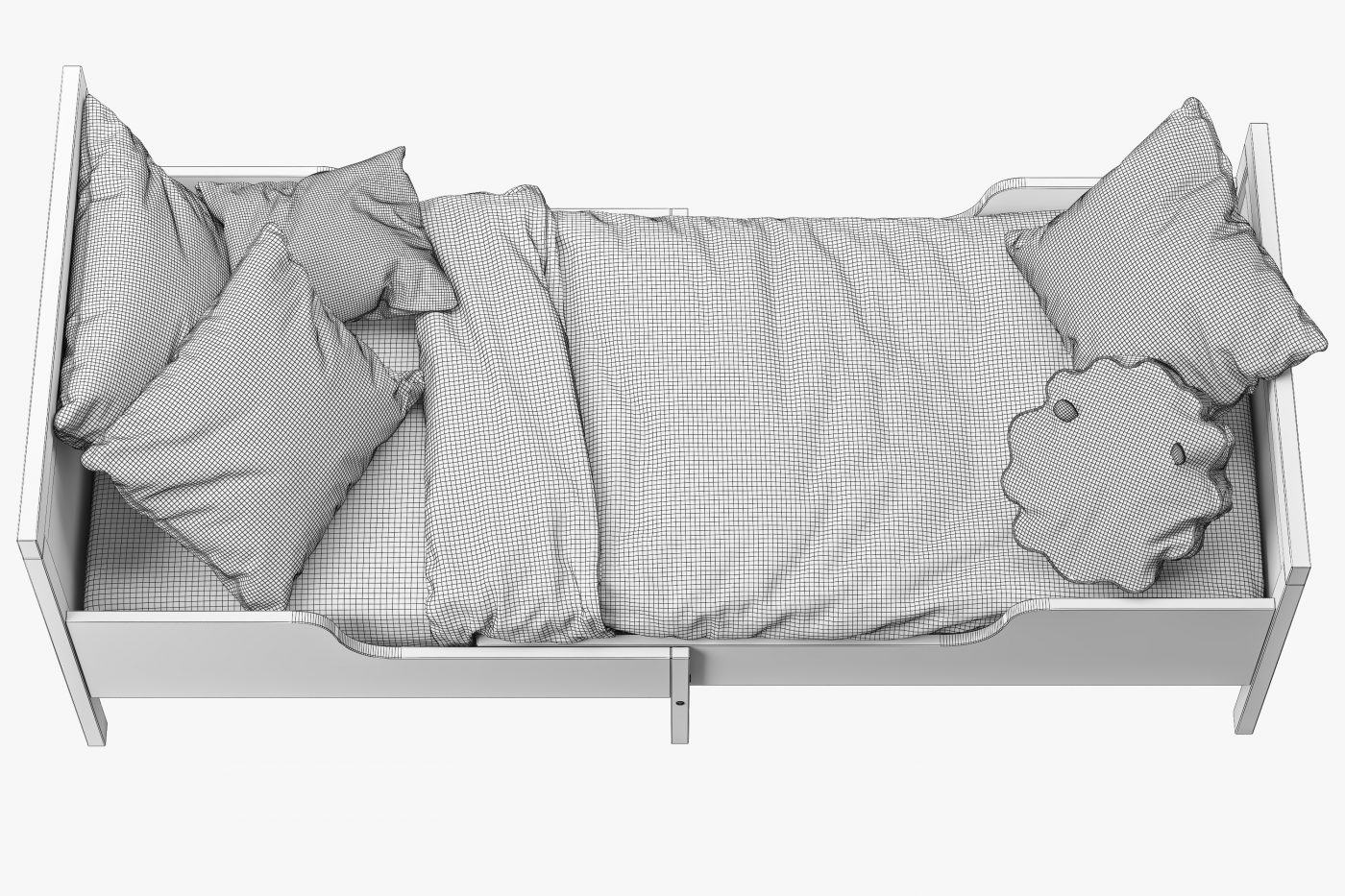 Ikea Sundvik Bed 1 - 3D Model for VRay