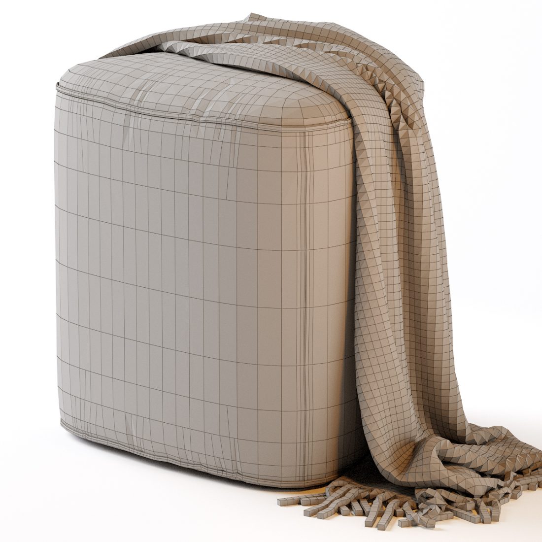 Pebble Ottoman - Small - 3D Model for Corona
