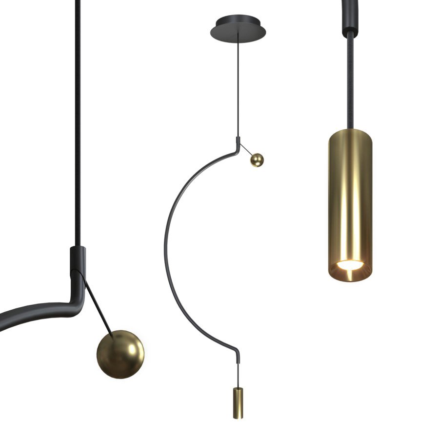 Pendant Lamp Delight Axo Light Liaison M1 - 3D Model for Corona