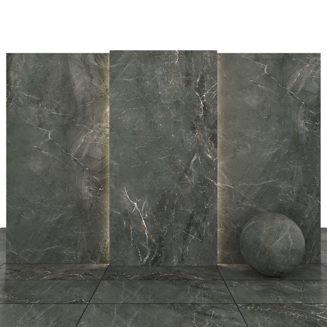 Gray Marble 11 - 3D Model for VRay