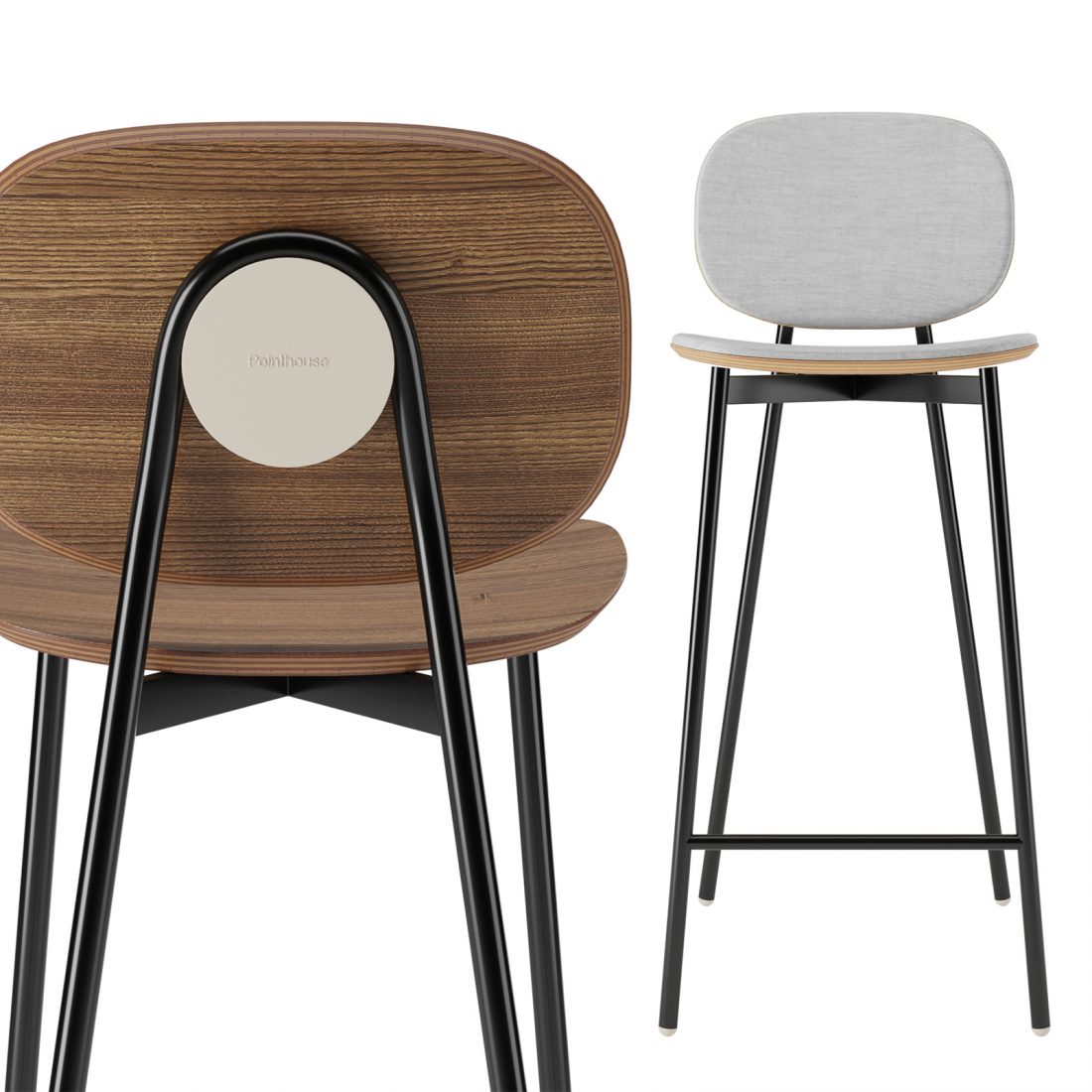 Tata Bar Stool By Pointhouse - 3D Model for VRay, Corona