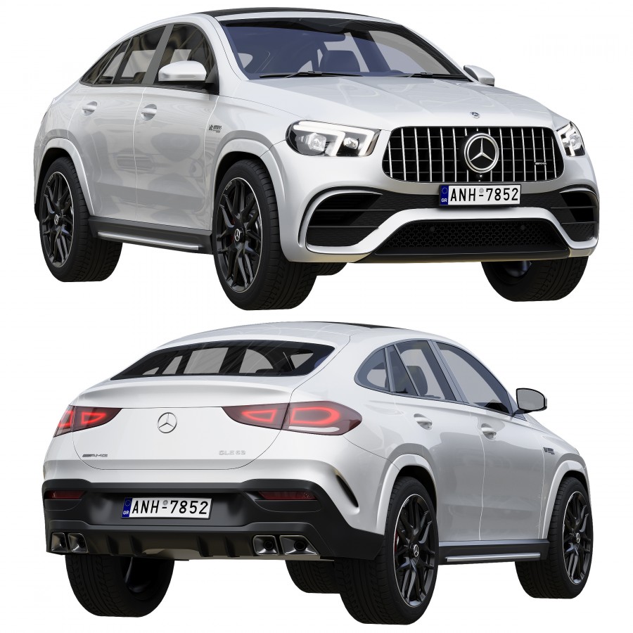 Mercedes-benz AMG GLE 63 Coupe 2021 - 3D Model for Corona