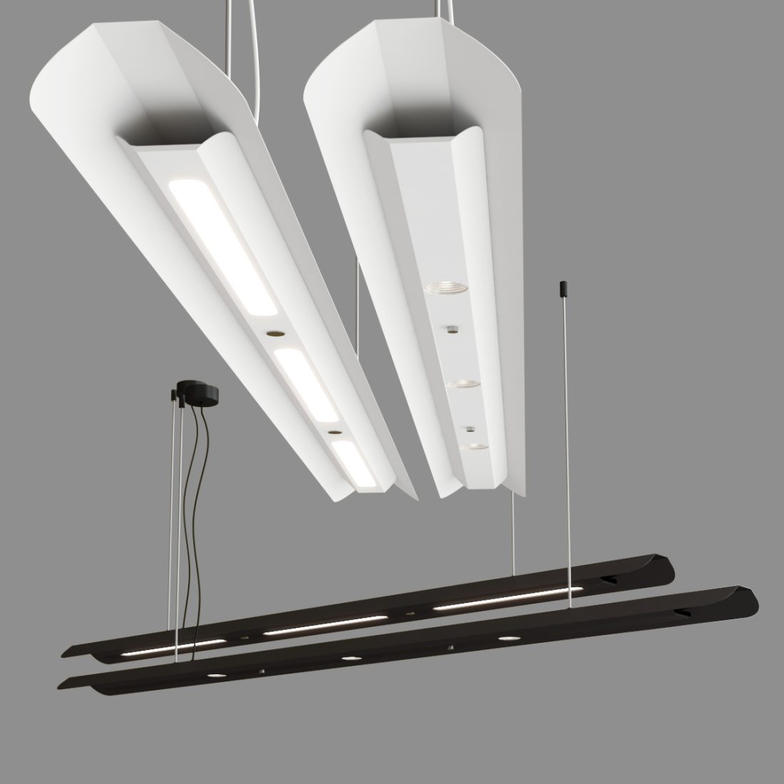 Vectris Z Pendant Light Collection - 3D Model for VRay