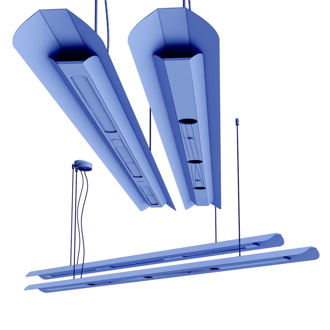 Vectris Z Pendant Light Collection - 3D Model for VRay