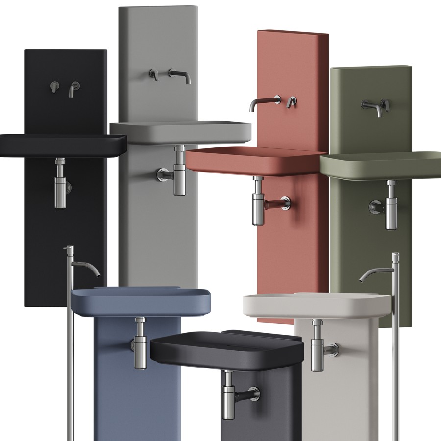 Agape Petra Pedestal Washbasin 3D Model for Corona | CGMood