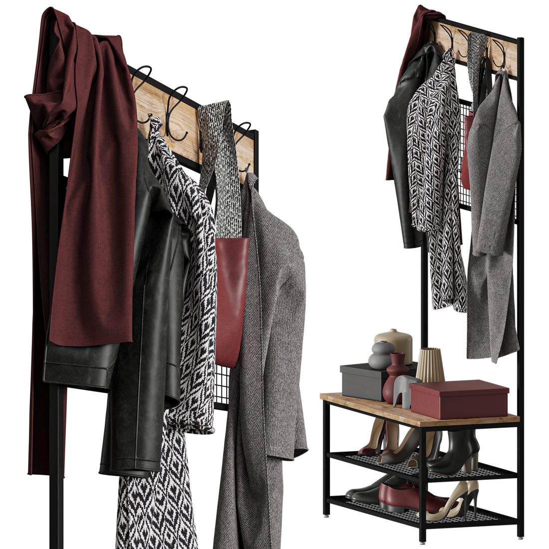 Perry Hallway Unit Clothes Set - 3D Model for Corona