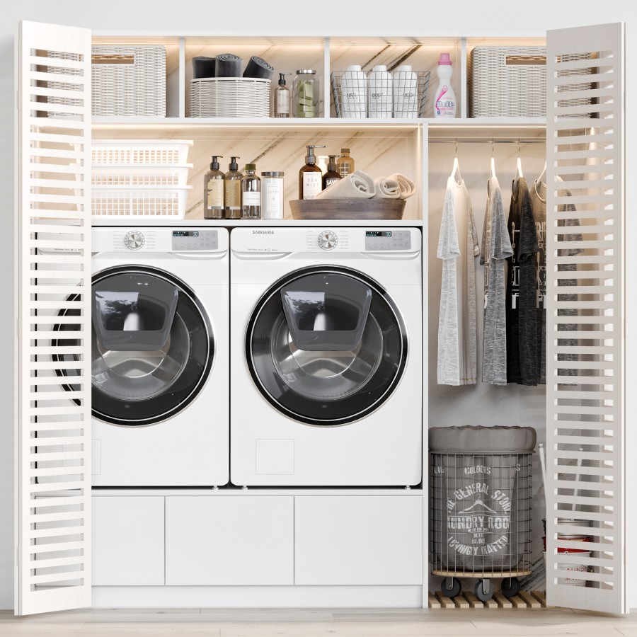 Laundry Set 9 - 3D Model for VRay, Corona