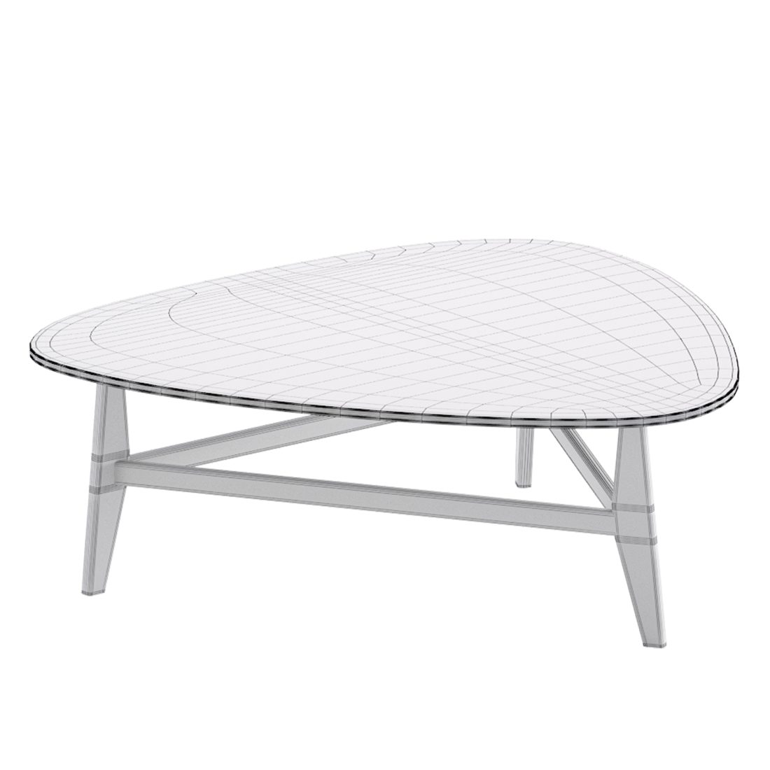 Coffee Table Plettro E222 By Natuzzi Editions - 3D Model for Corona