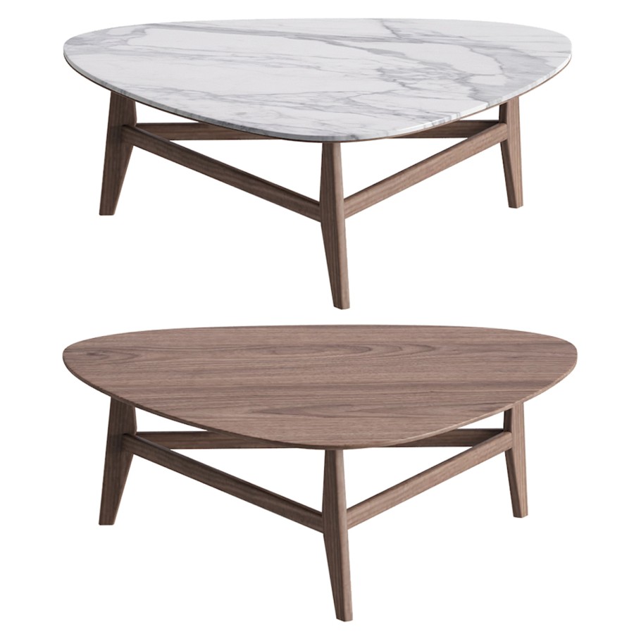 Coffee Table Plettro E222 By Natuzzi Editions - 3D Model for Corona