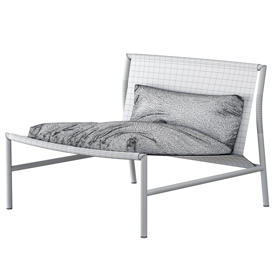 Hi Tech Lounge Chair - 3D Model for Corona