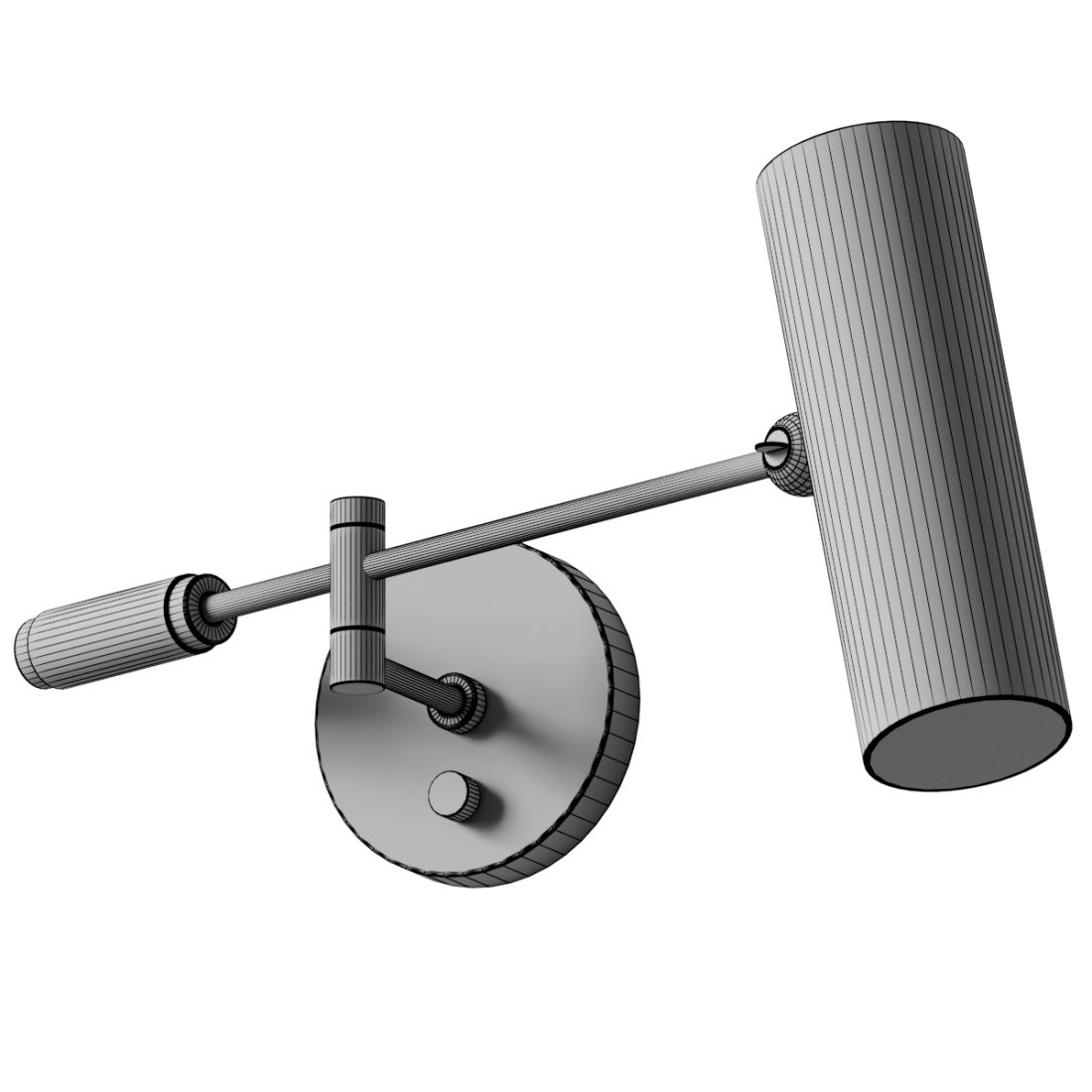 Cylinder Swing Arm Sconce - Apparatus 3D Model for VRay, Corona | CGMood