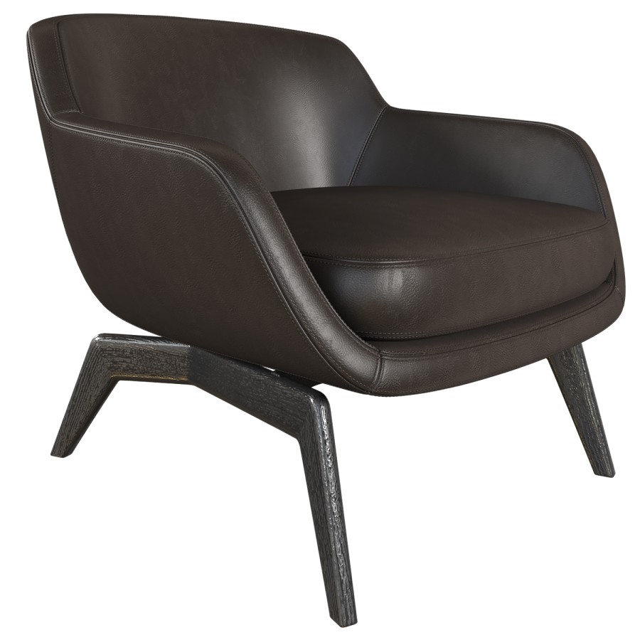 Belt Armchair By Minotti - 3D Model for VRay