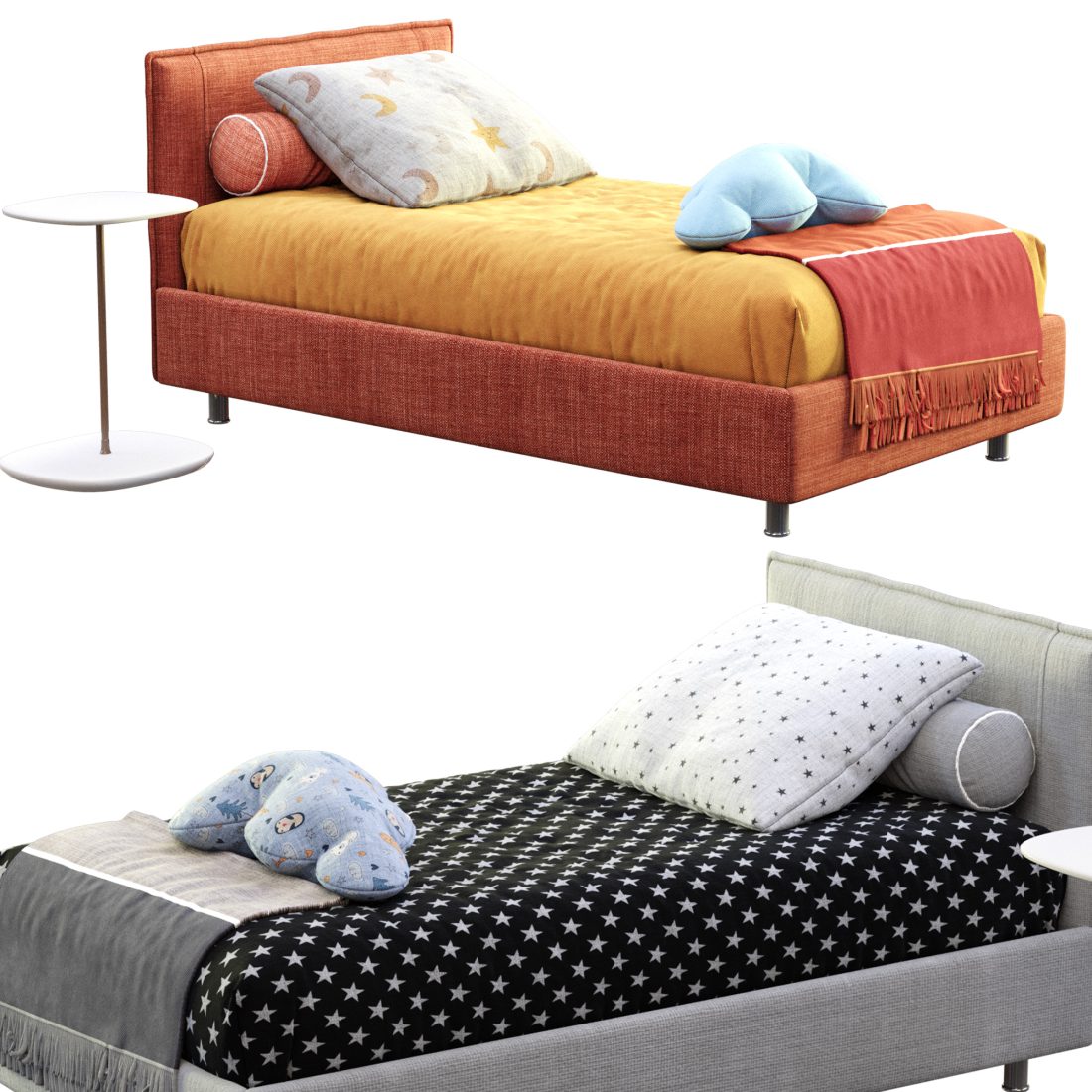 Paco Single Bed By Bonaldo - 3D Model for Corona