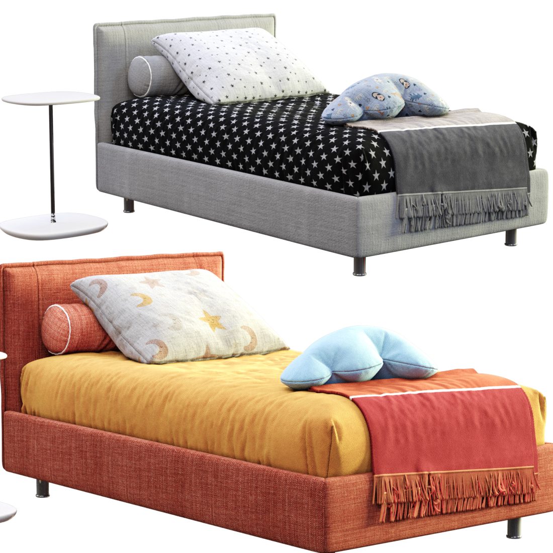 Paco Single Bed By Bonaldo - 3D Model for Corona