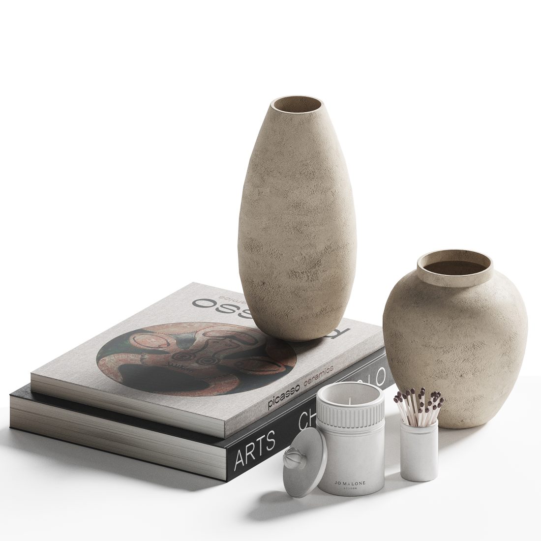 Decorative Coffee Table Set 13 3D Model for VRay, Corona | CGMood