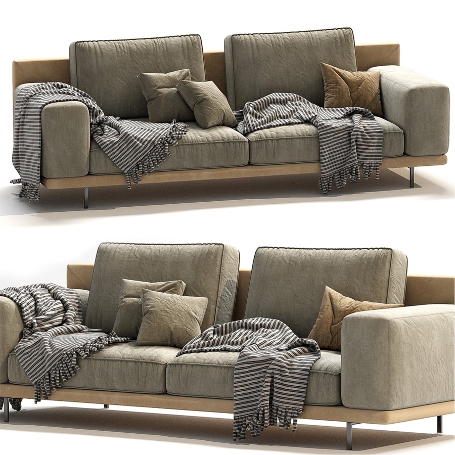 Upholstered-sofa-etan-fabric 3D Model for Corona | CGMood