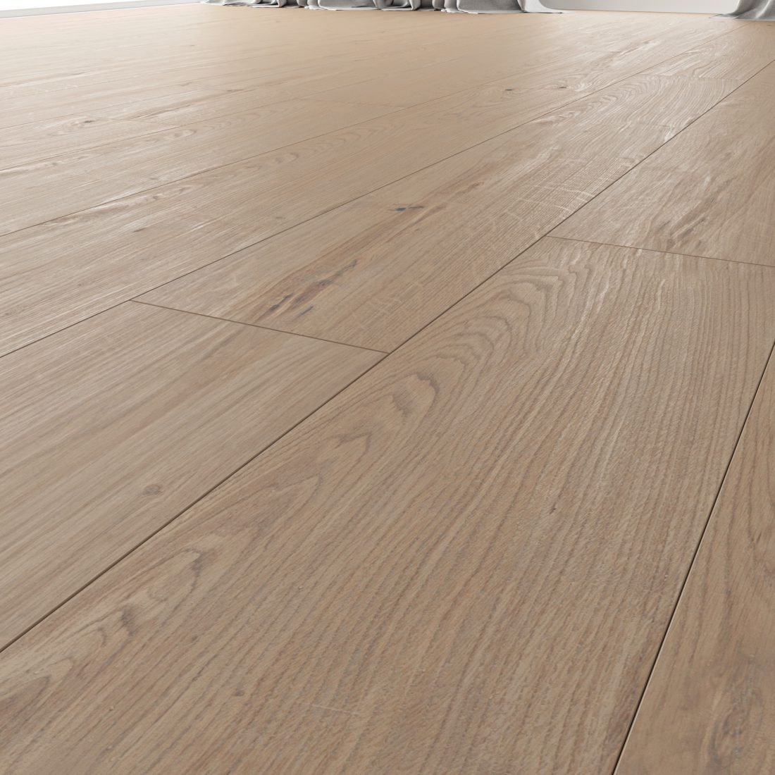 Wood Floor Oak (Colonial Style Sanded) - 3D Model for VRay, Corona