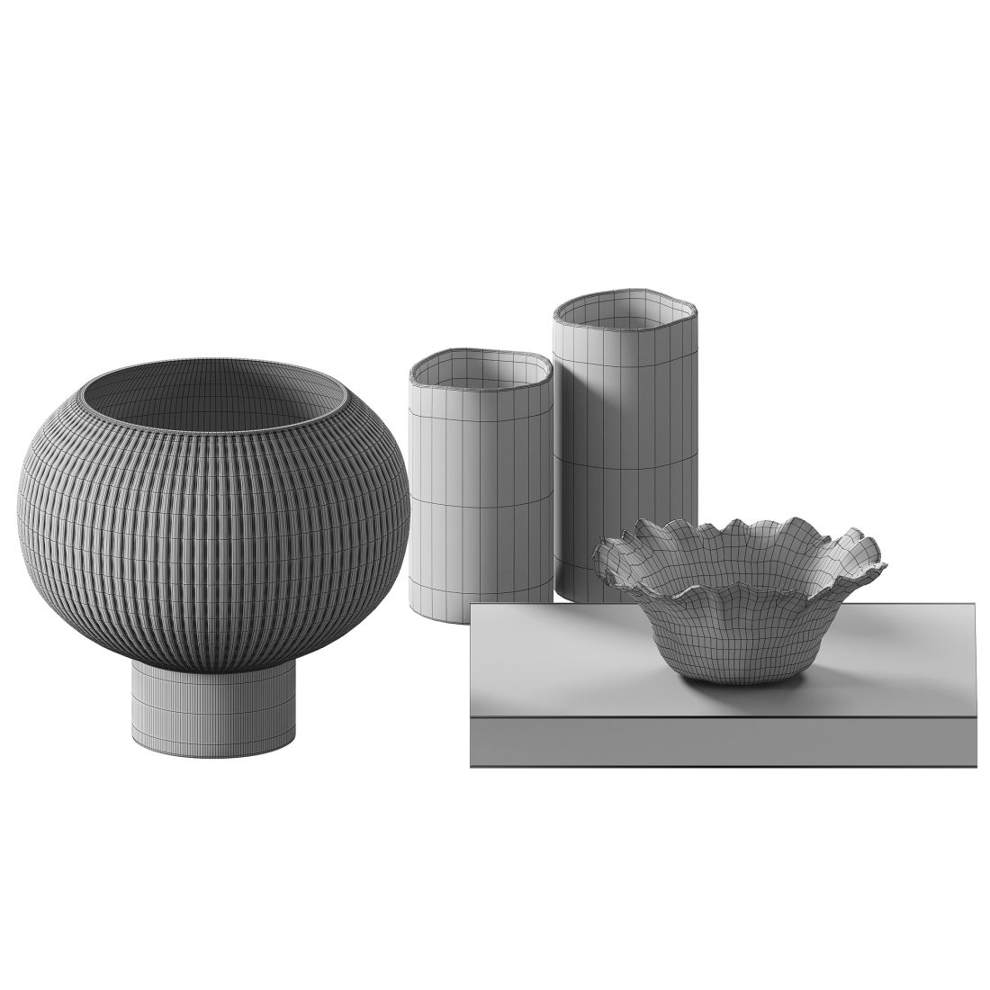 Decorative Coffee Table Set 20 3D Model for VRay, Corona | CGMood