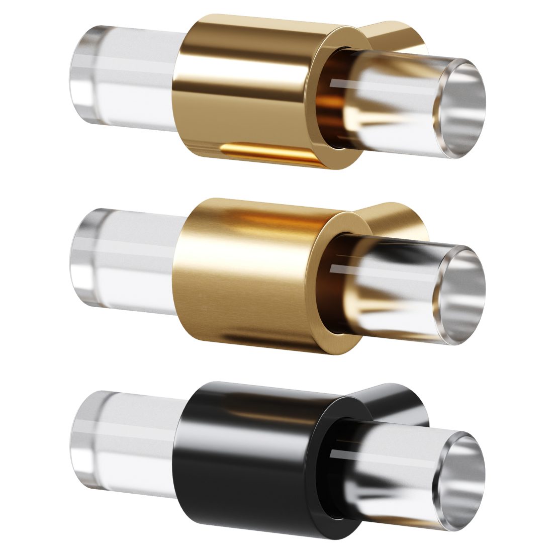 Handles Kristal Acrylic & Brass By Meraki - 3D Model for VRay, Corona