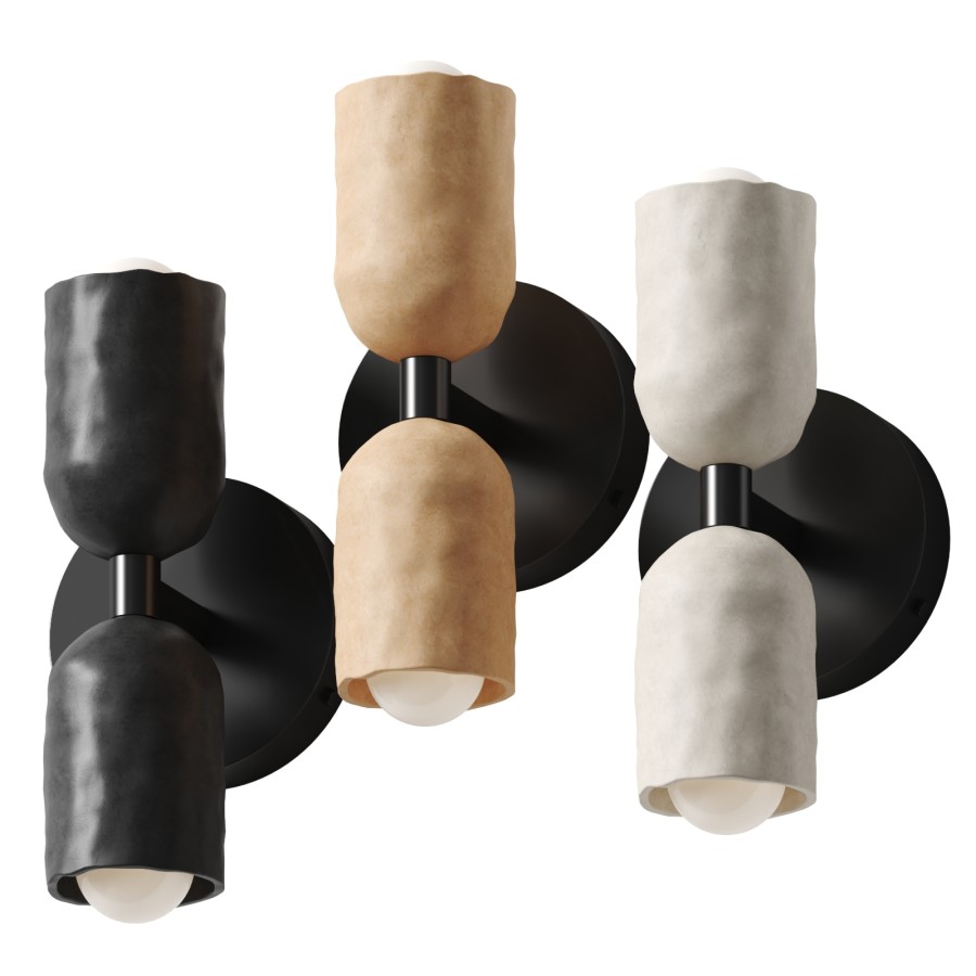 In Common With - Ceramic Up Down Sconce 3D Model for VRay, Corona | CGMood