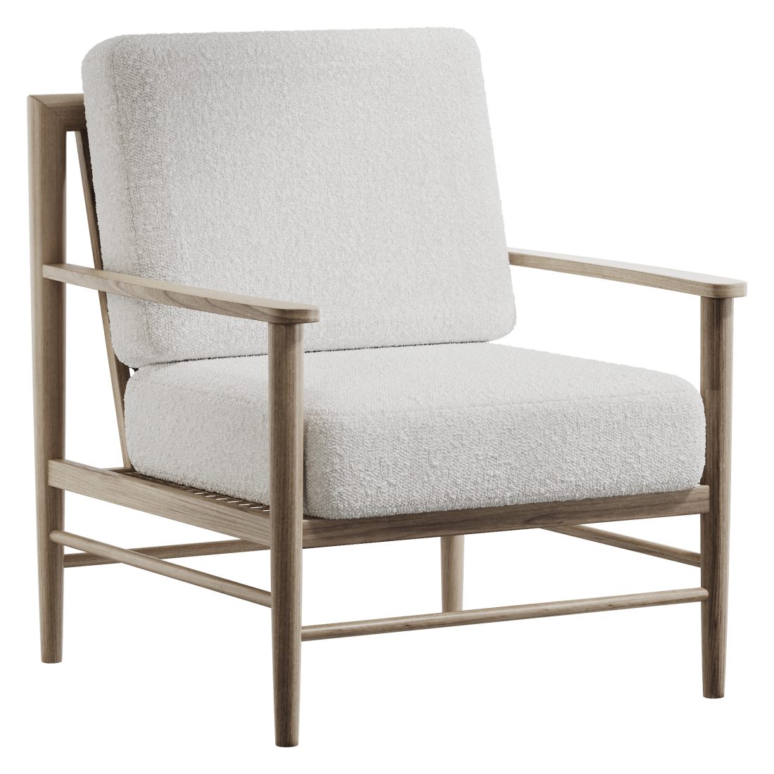 Oucle Cane Armchair - 3D Model for VRay, Corona