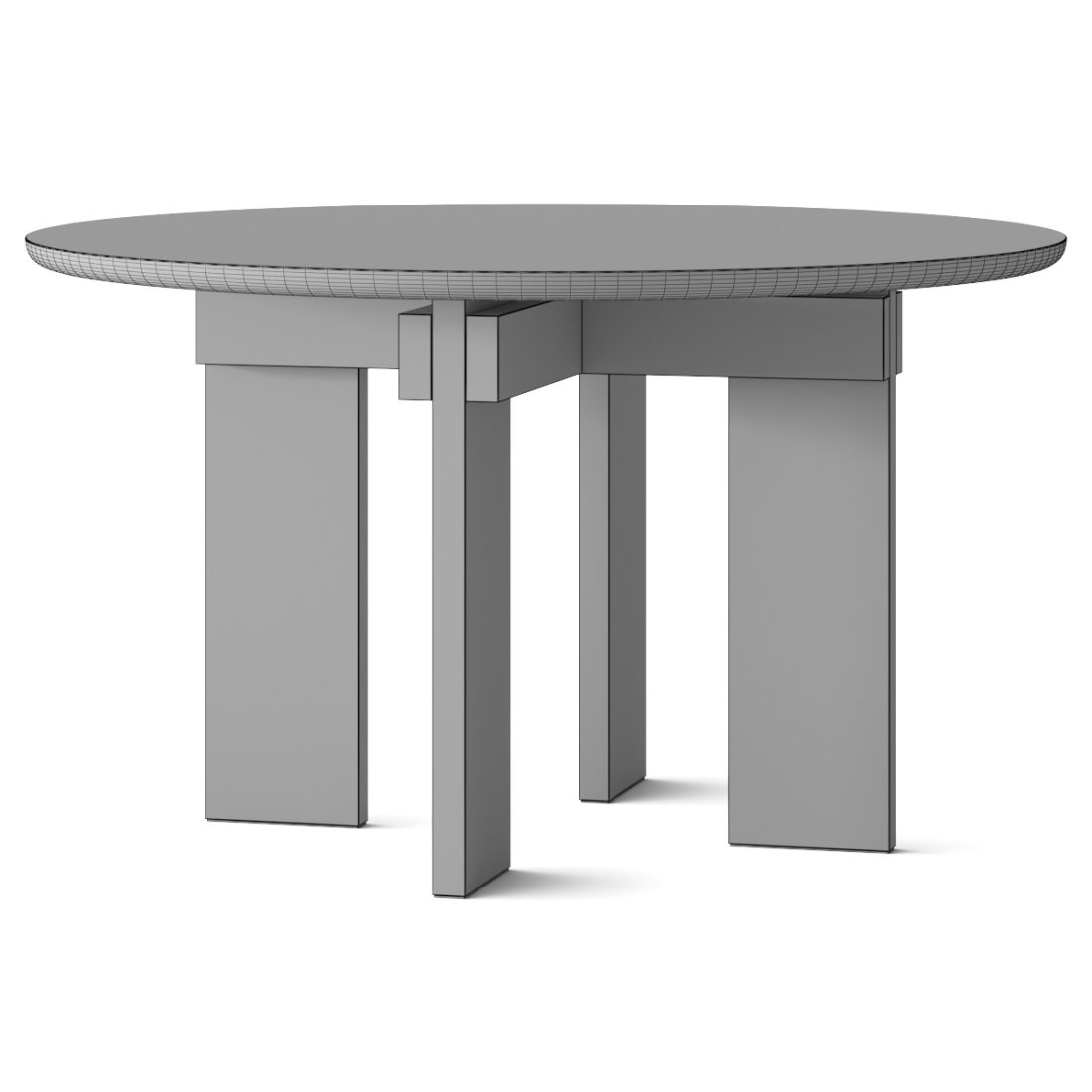 Roll & Hill Chapter Dining Table 3D Model for VRay, Corona | CGMood
