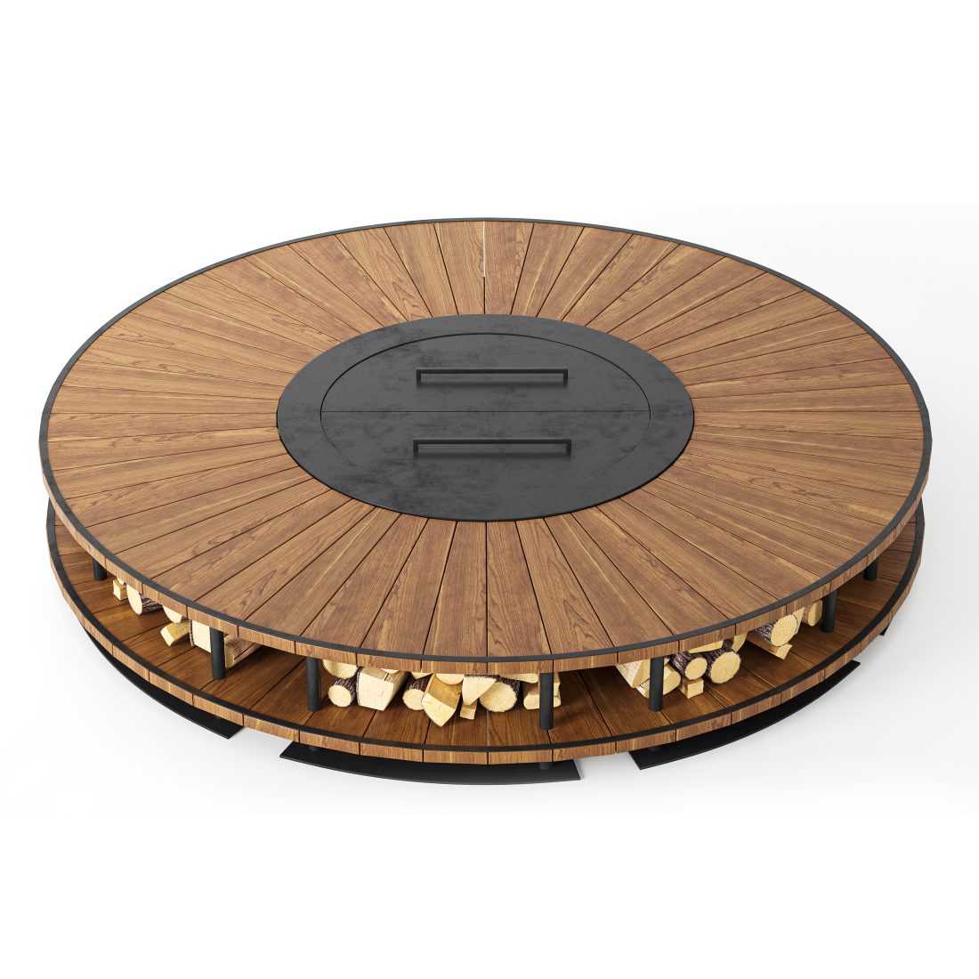 Fire Pit 04 - 3D Model for VRay, Corona