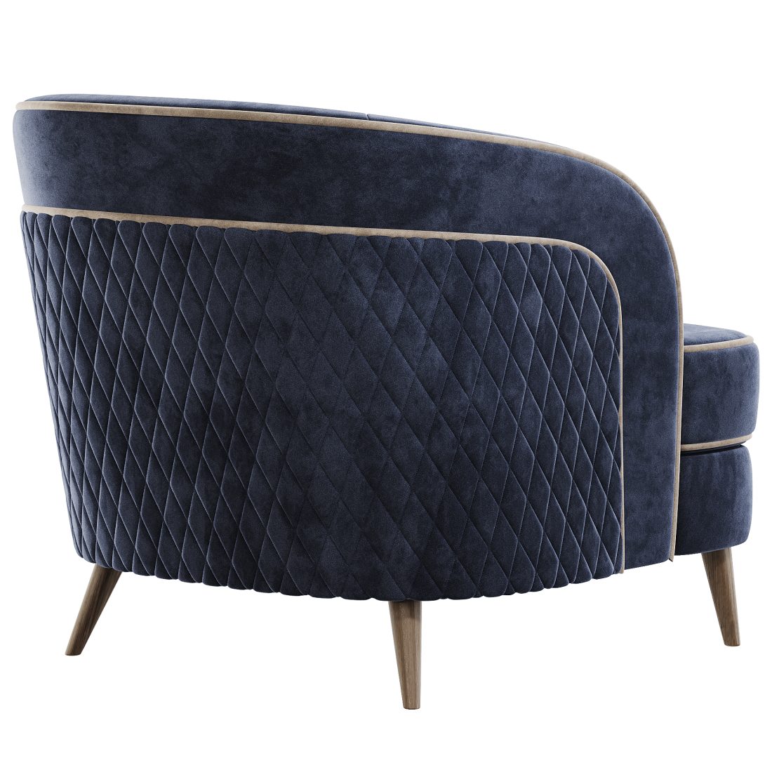 Fh 7272 Boston Arm Chairs Pair 3D Model for VRay, Corona | CGMood