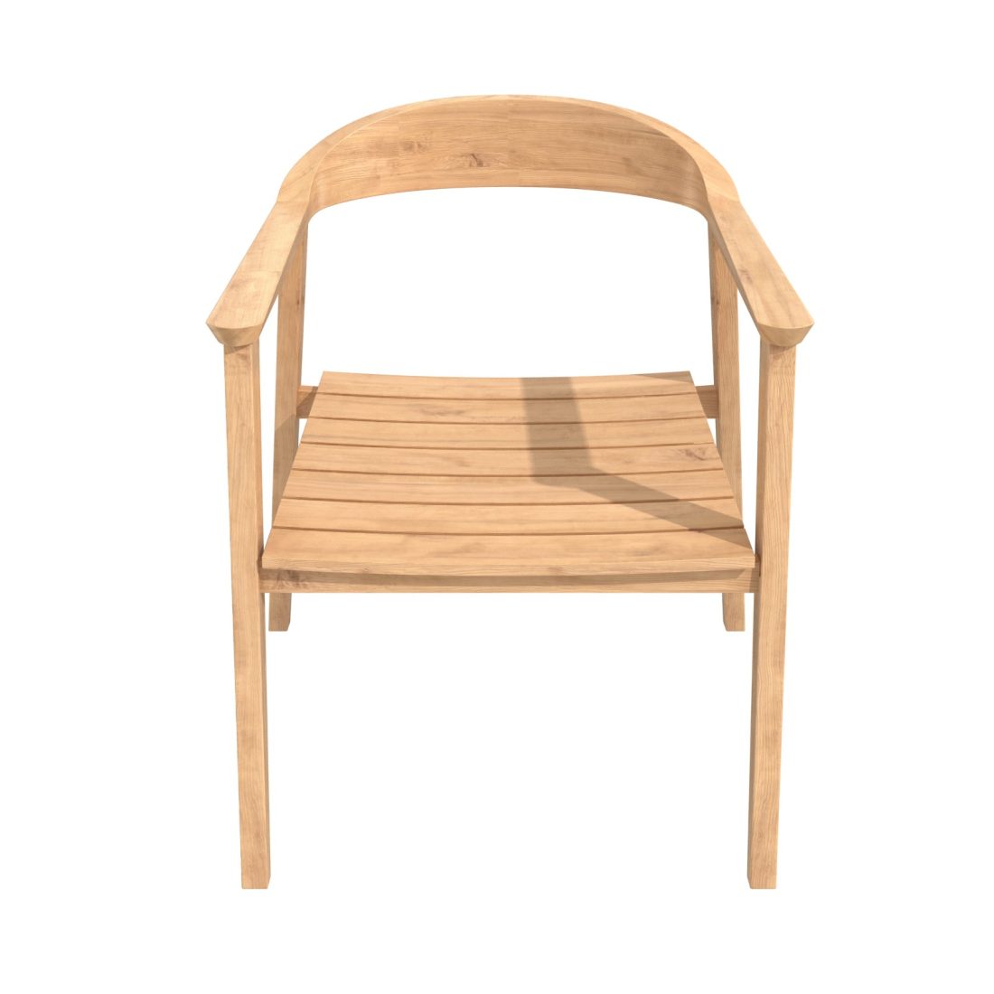 Custom Made Terrace Wood Chair 3D Model for VRay | CGMood