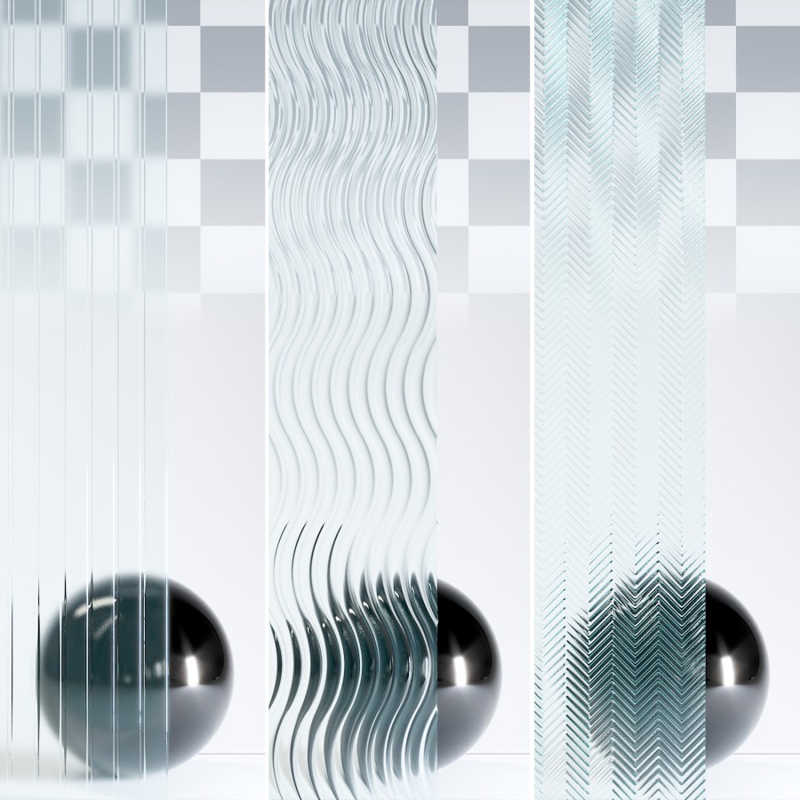 Glass 4k Materials V1-5 - 3 Materials - 3D Model for VRay, Corona