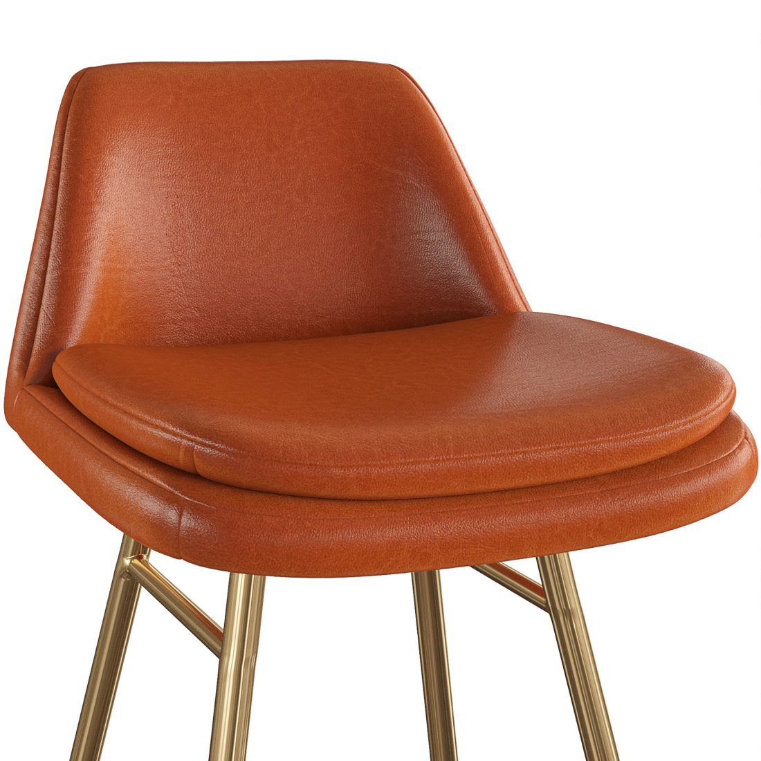 Finley Leather Counter Stool 3D Model for VRay, Corona | CGMood