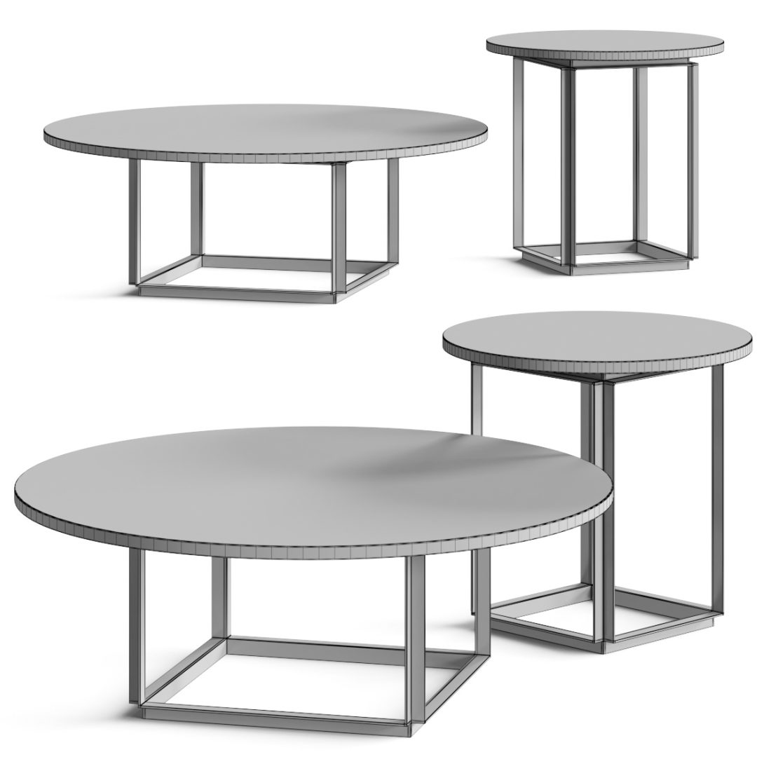 New Works Florence Coffee Tables 3D Model for VRay, Corona | CGMood