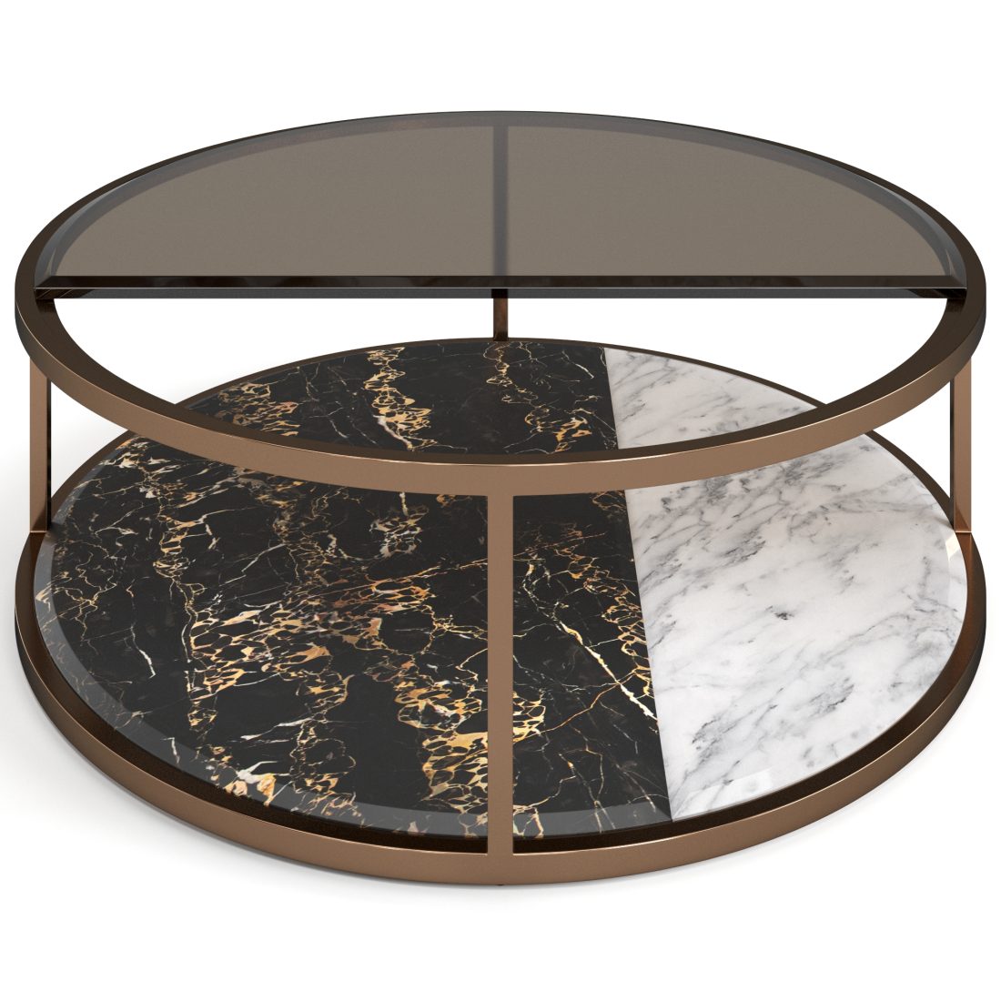Luxence Luxury Living Manhattan Coffee Tables Set - 3D Model for VRay ...