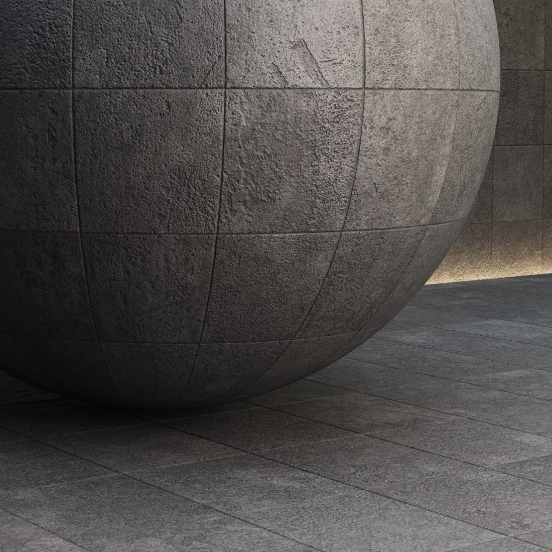 Concrete Material 08 - 3D Model for VRay, Corona