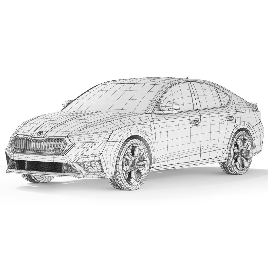 Skoda Octavia Rs 2020 3D Model for VRay | CGMood