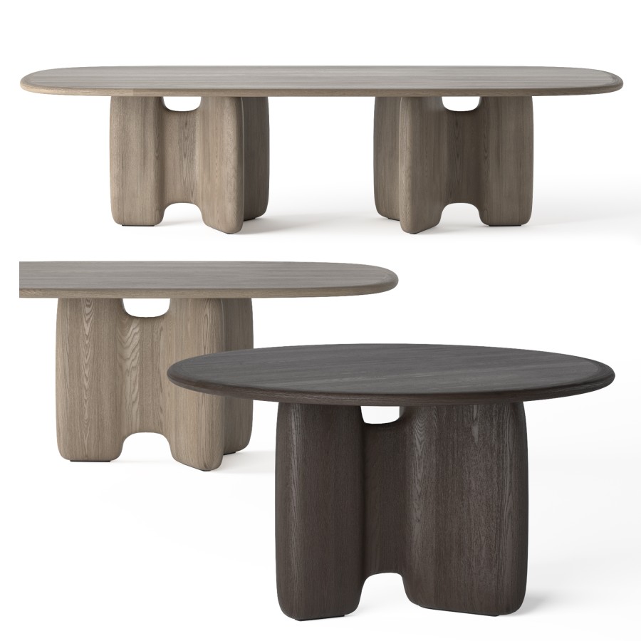 Roche Bobois Rio Ipanema Tables - 3D Model for VRay, Corona