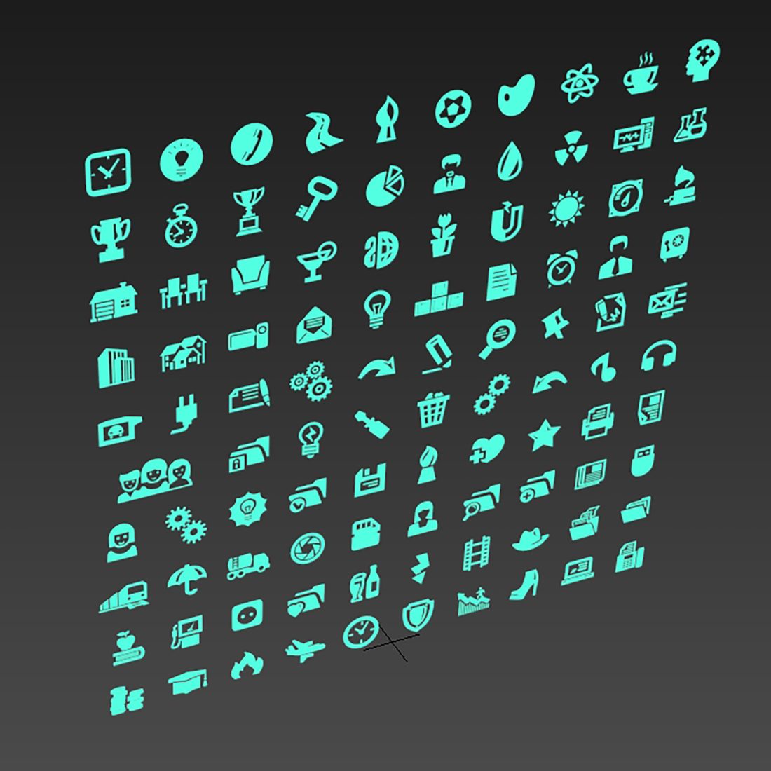 Symbols Part N7 3D Model for VRay | CGMood