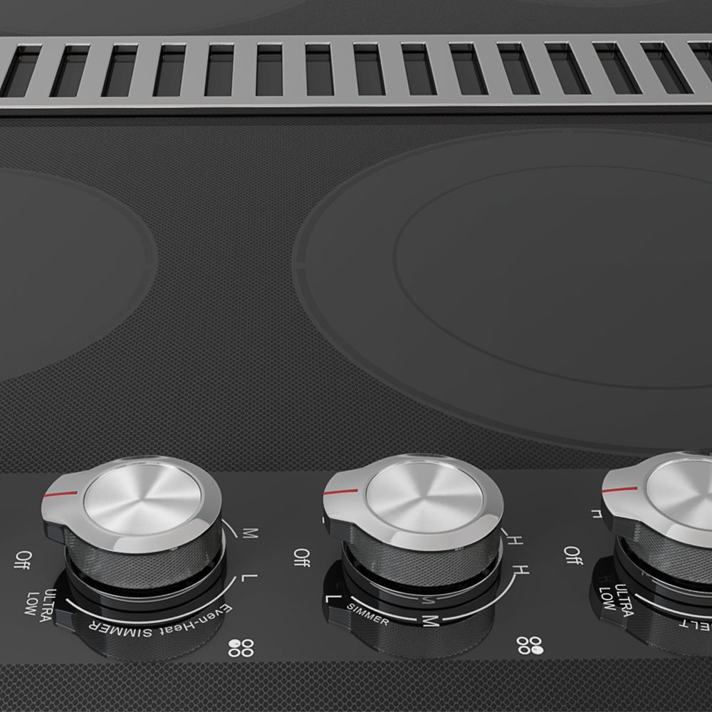 Kitchen Aid 30" Electric Downdraft Cooktop - 3D Model for VRay, Corona
