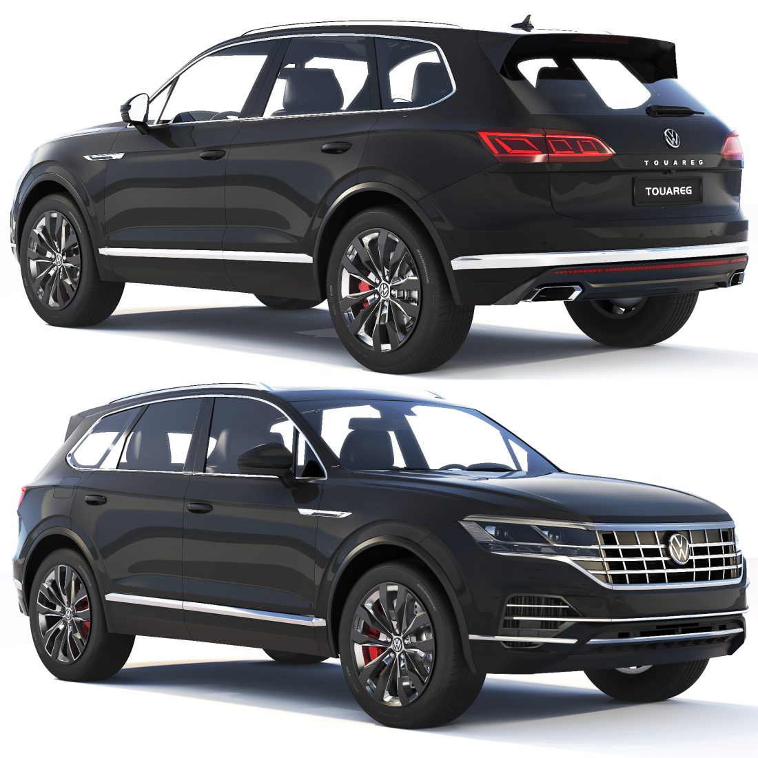 Volkswagen Touareg 2019 - 3D Model for VRay