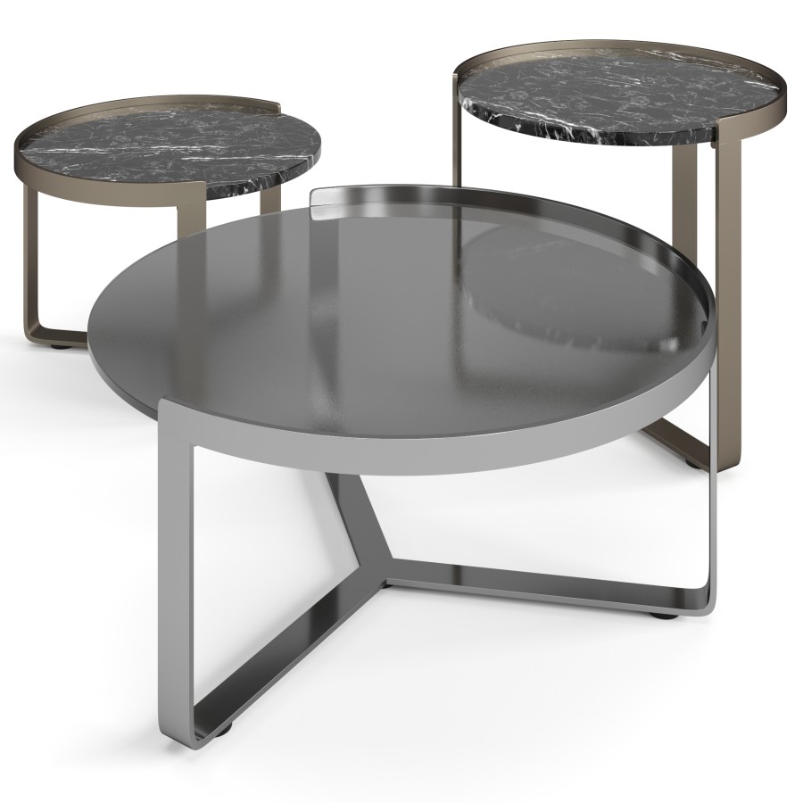 Misuraemme Ring Coffee Tables Set 3D Model for VRay, Corona | CGMood